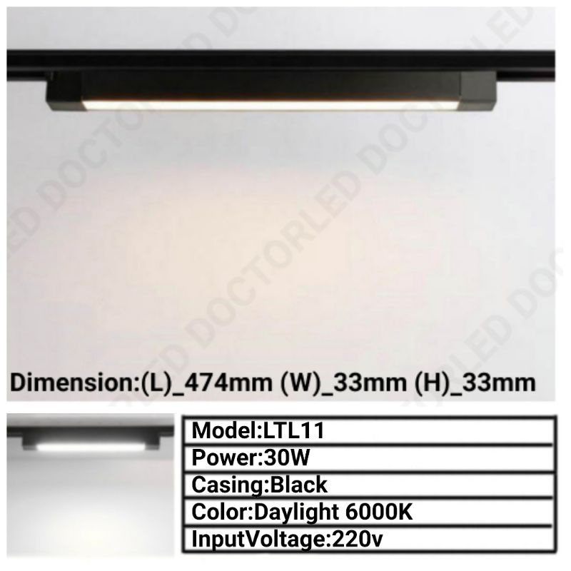[DoctorLED] Linear Track Light 30W 50W LED Track Light Using Track Rail ...