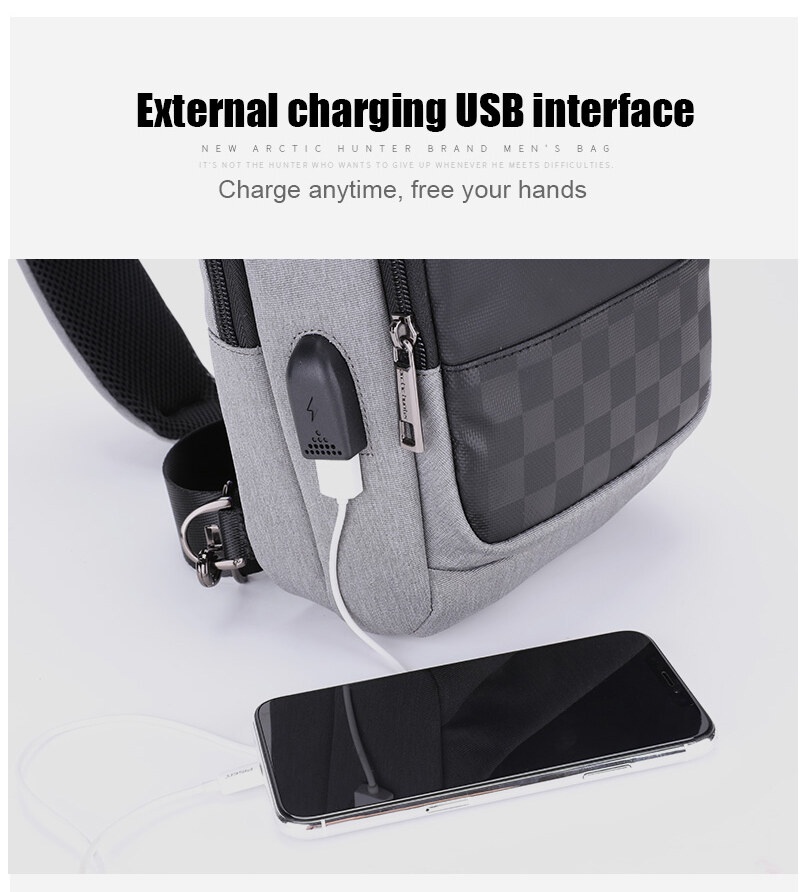 DM Arctic Hunter i-Vuitton Crossbody Bag One Shoulder Oxford Cloth ...