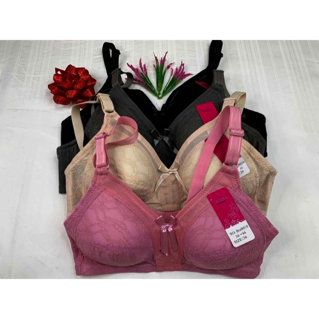 36-52 Cup C/D Big Size Plus Size Women Bra Full Cup Coverage Non Wired ...