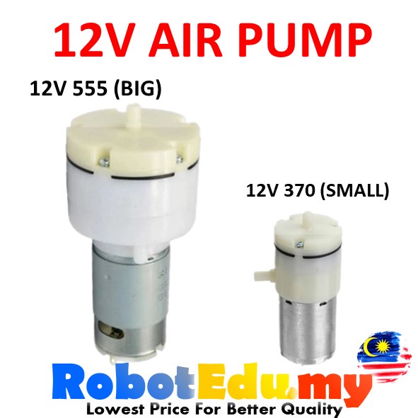 12V 370 / 555 Air Pump Vacuum Motor Oxygen Pump Oxygen Aquarium for ...