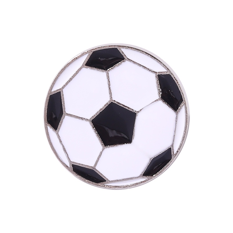Sports Enamel Pin Brooches Football Volleyball Badminton Brooches Lapel ...