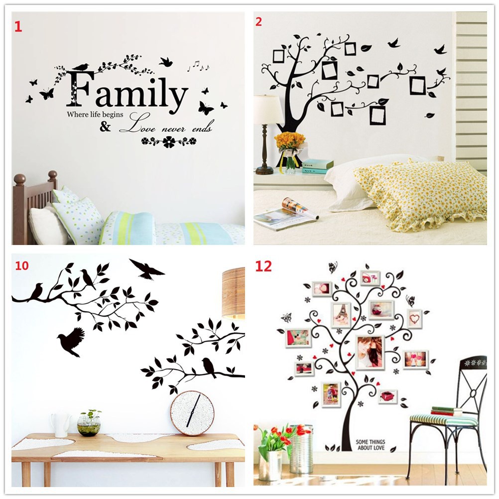 Removable Vinyl Decal Art Mural Home Decor Wall Stickers | Shopee Malaysia