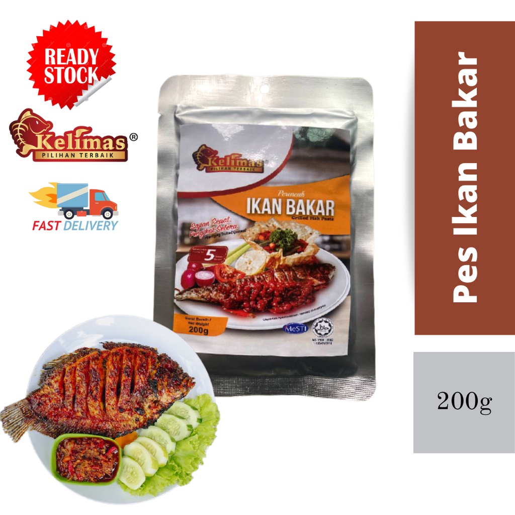 Pes Ikan Bakar KELIMAS | Instant Grill Fish Paste | Spices | Rempah ...