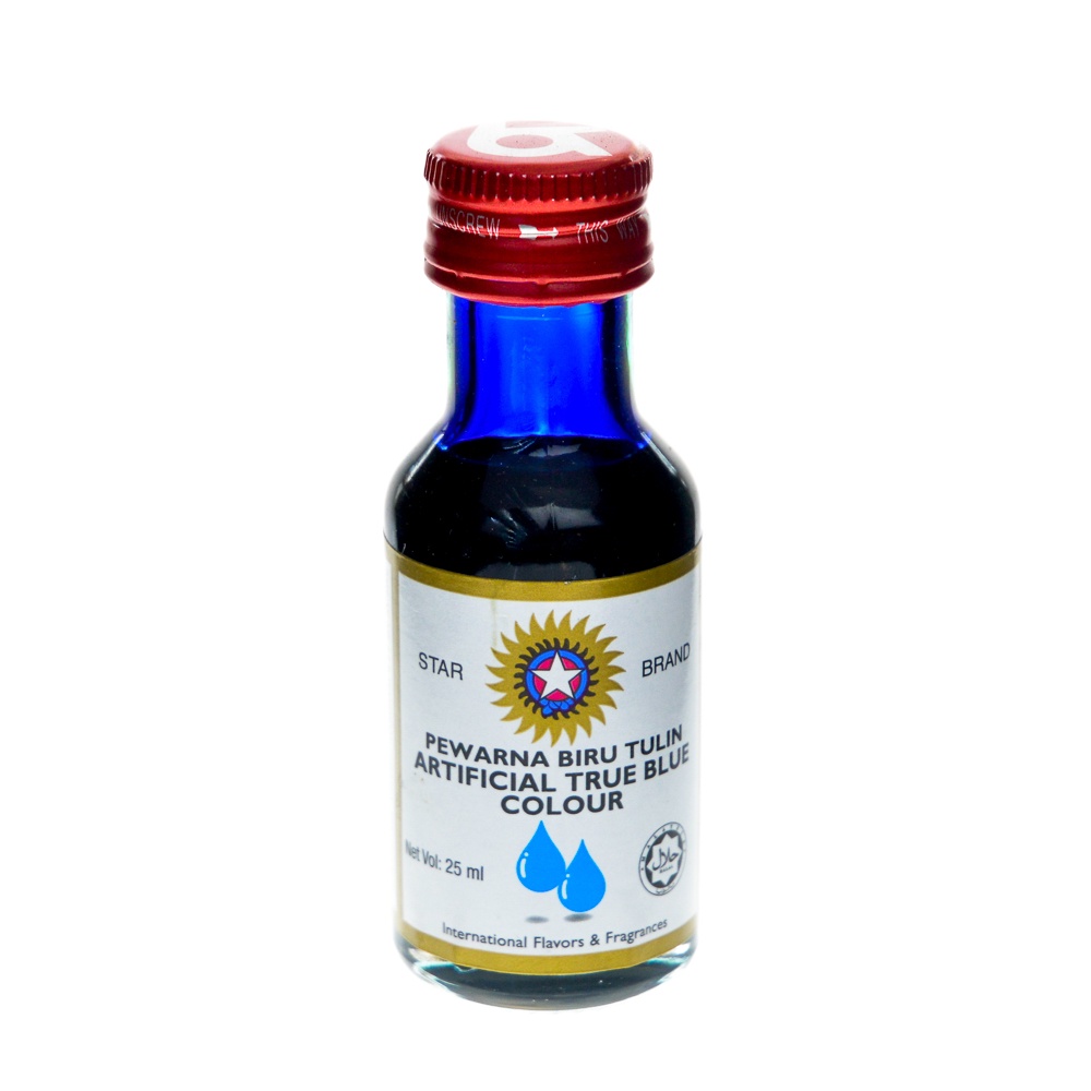 STAR BRAND ARTIFICIAL TRUE BLUE COLOUR 25ML / STAR BRAND PEWARNA BIRU ...