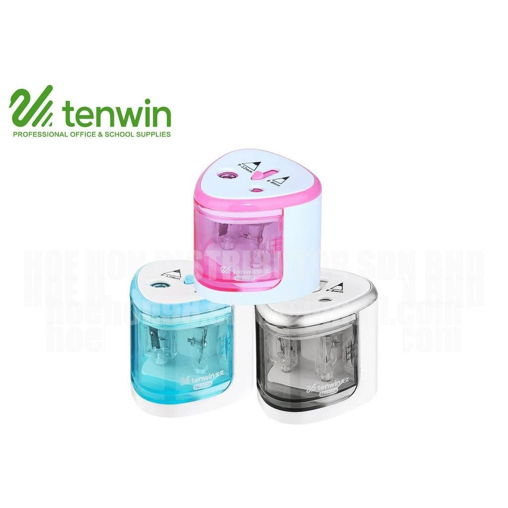 Tenwin Automatic Electric Pencil Sharpener Regular and Jumbo 2 Holes ...