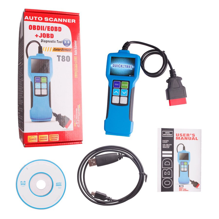 Scan Tool JOBD OBD2 EOBD Color Display Auto Scanner Diagnostic For ...