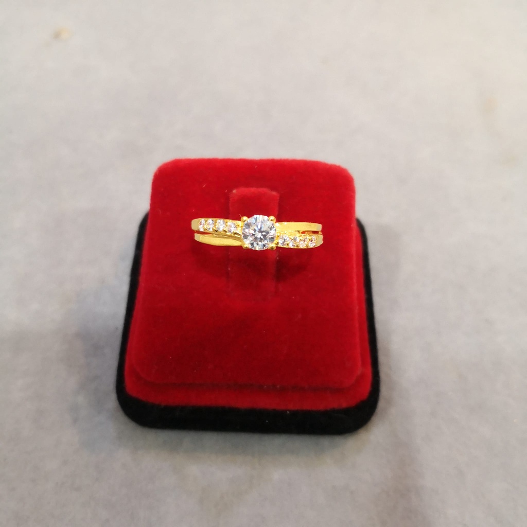 Cincin Tunang Emas 916 Size 11,12,13,14,15,16,17,18,19,20/Merisik ...