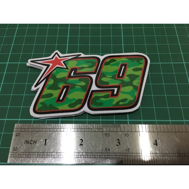 Sticker Nicky Hayden 69 Camo logo | Shopee Malaysia