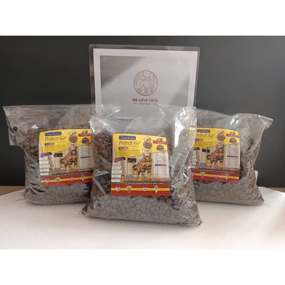 SMART CHOICE Prefect Kat Cat Food REPACK 1KG -Chicken and Turkey ...