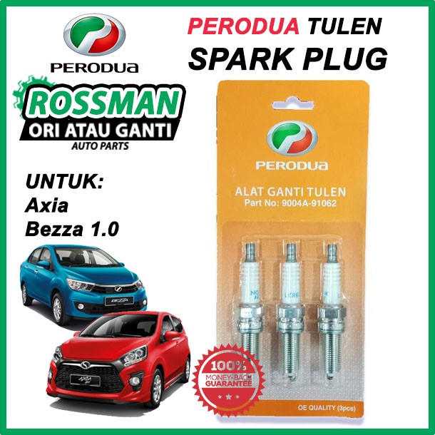Perodua Original Spark Plug - Axia / Bezza 1.0 - ( 9004A-91062 ...