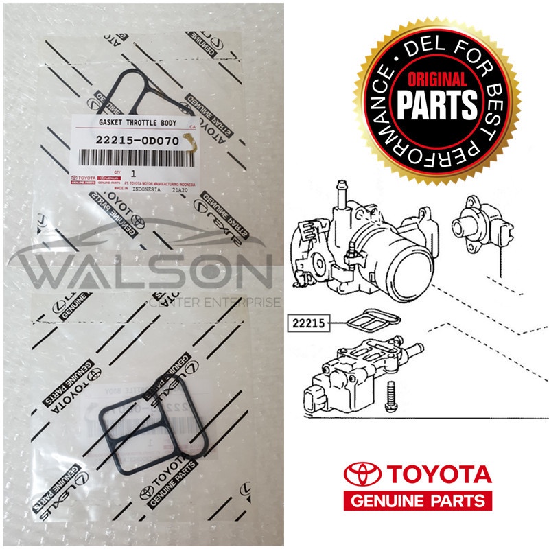 Toyota Wish Legend ZNE10 Altis Vios ZZE122 NCP42 Throttle Body Gasket ...