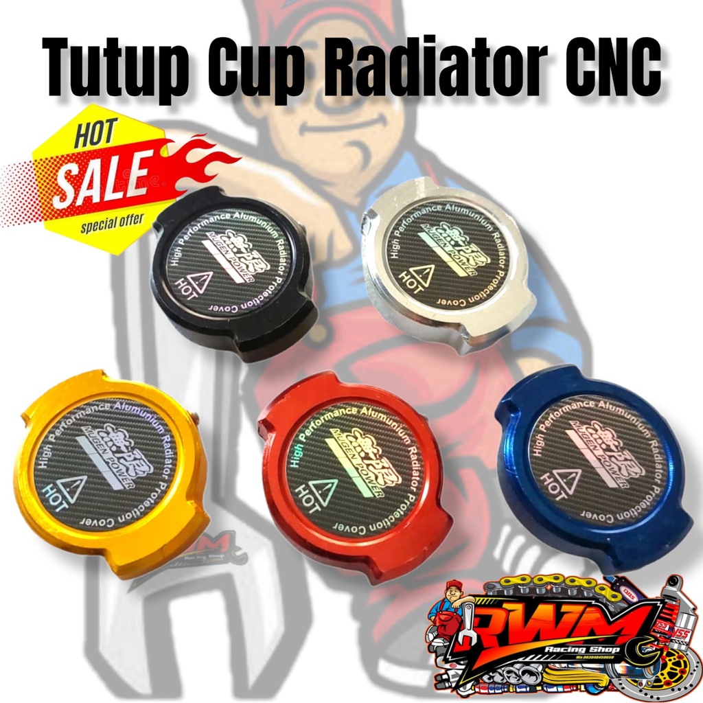 Mugen RADIATOR COVER CAP FULL CNC NMAX AEROX PCX VARIO CBR NINJA R RR ...