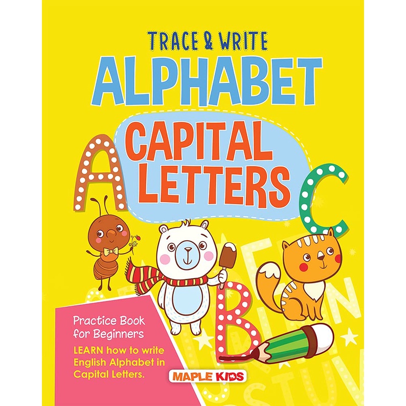 English Handwriting /ABC Alphabet Writing Book - Capital/Small Letters ...