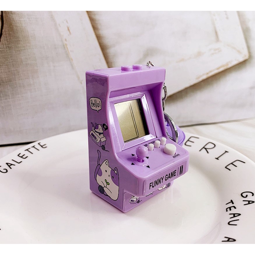 Keychain Retro Tetris Game With Music Real Playable Tetris Fun Game ...