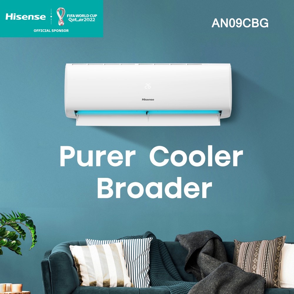 Hisense Standard Air Conditioner Aircond (1.0HP) R32 AN09CBG | AI09CBGS ...