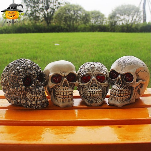 [Starlight] Skeleton Lighted Skulls Party Halloween Decorations Tricky ...