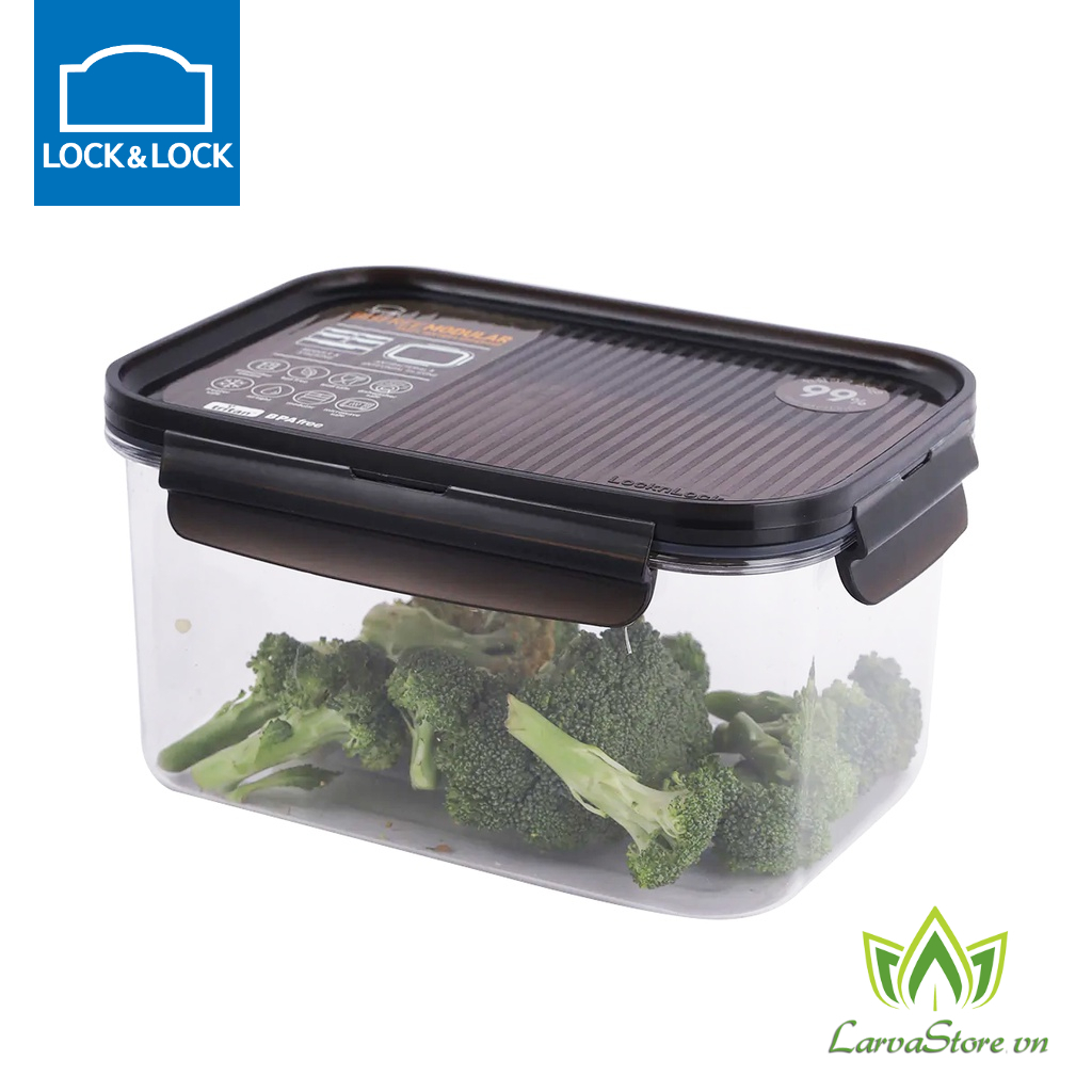 LOCK & LOCK Modular LBF405 1.5L Lock Storage Box&Lock Safe Tritan Plastic | Shopee Malaysia