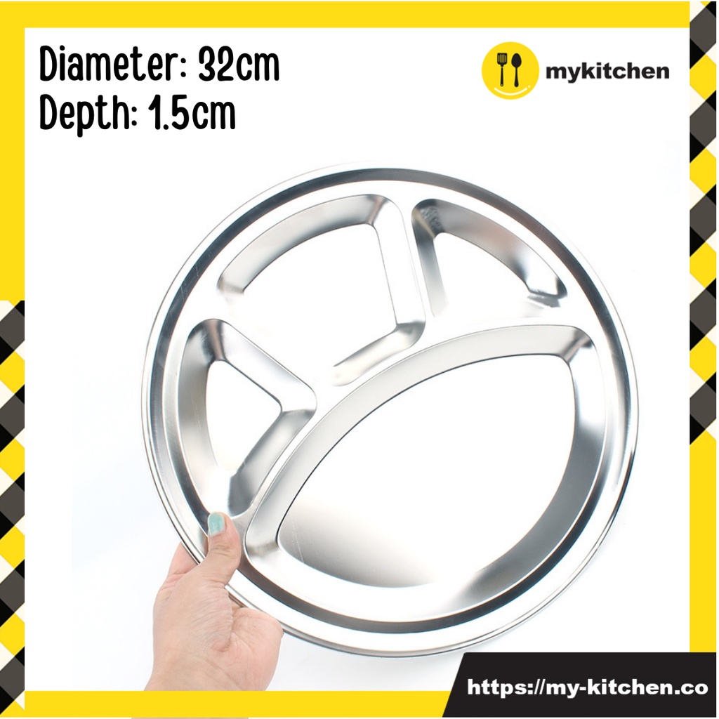 [MY KITCHEN] Stainless Steel Food tray/ Dulang Makanan / Pinggan Mamak ...