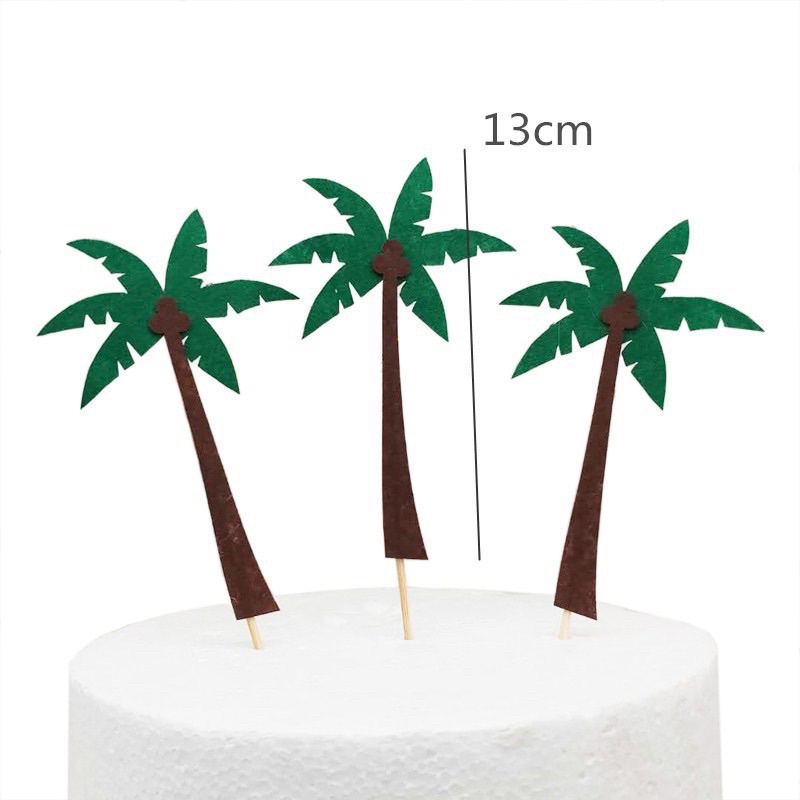Woodland Green Trees Cake Topper, Handmade Woodland Theme Cake ...