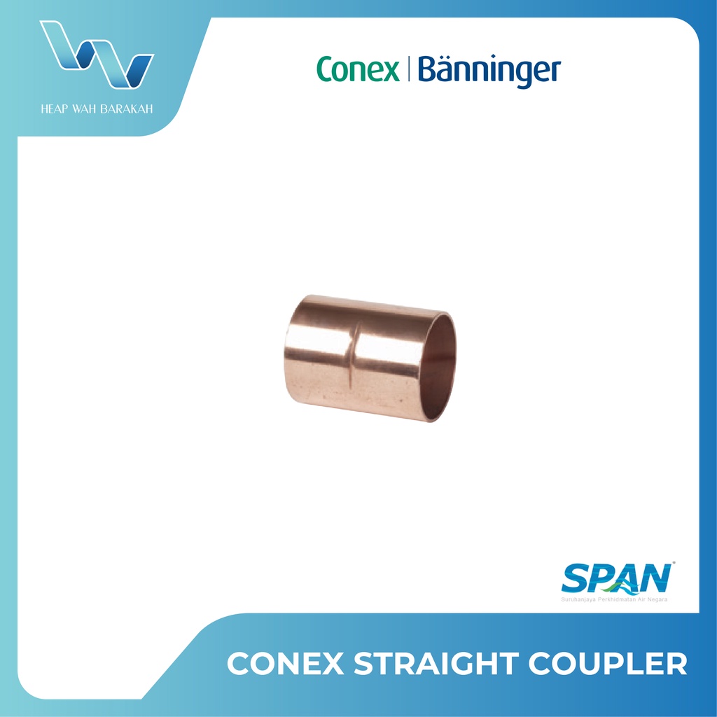 CONEX COPPER COUPLER FITTING (15MM - 28MM) (SPAN CERTIFIED) | Shopee ...