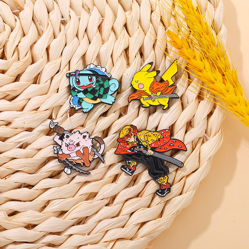 Pokemon Ghost Slayer Link Brooch Gift Clothing Accessories for Friends ...