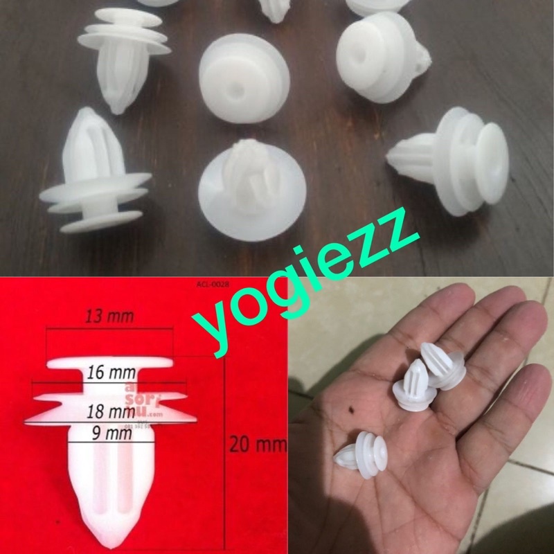 Button door trim clip avanza xenia yaris vios camry agya ayla innova ...