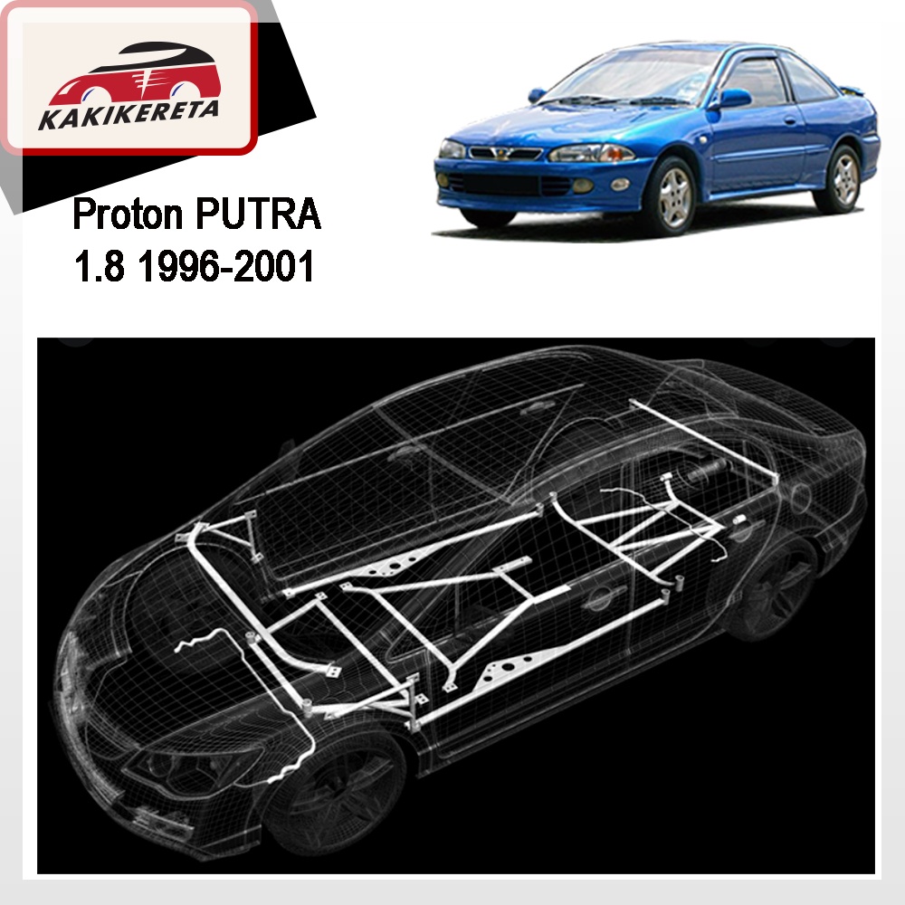 Proton PUTRA 1.8 1996-2001 100%Original Ultra Racing Bar (FUII SET ...