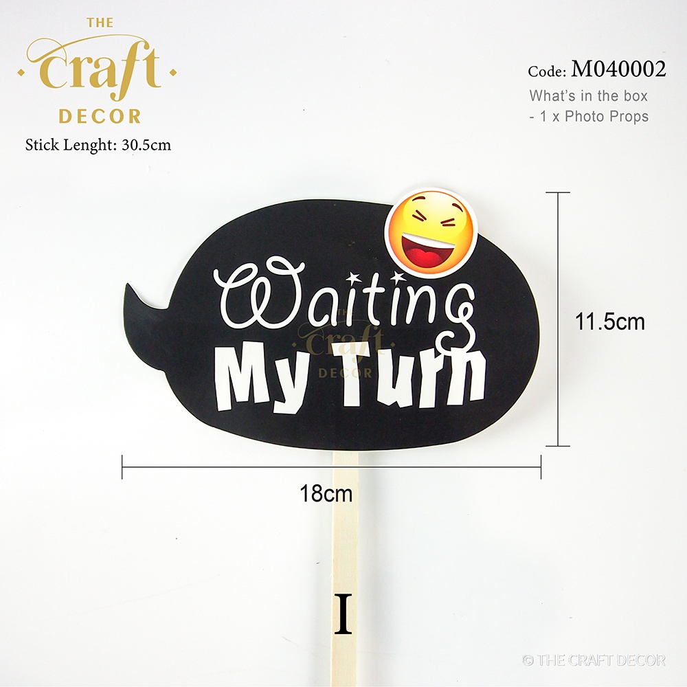 The Craft Decor Photo Booth Props Wooden Stick | Wedding Party Event ...