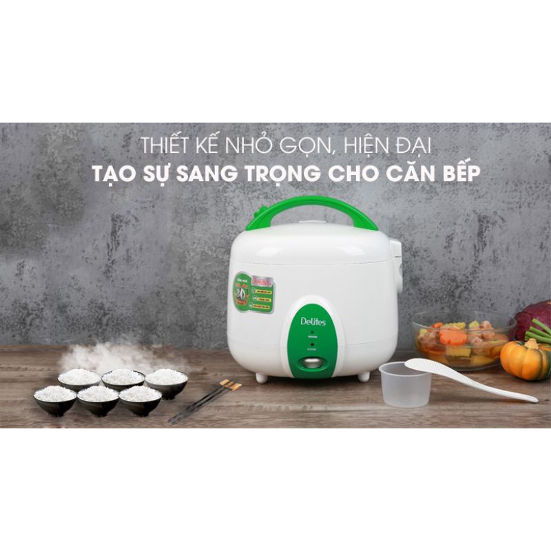 Delites 1.8 liter rice cooker NCG1010, 100% genuine, displayed like new ...