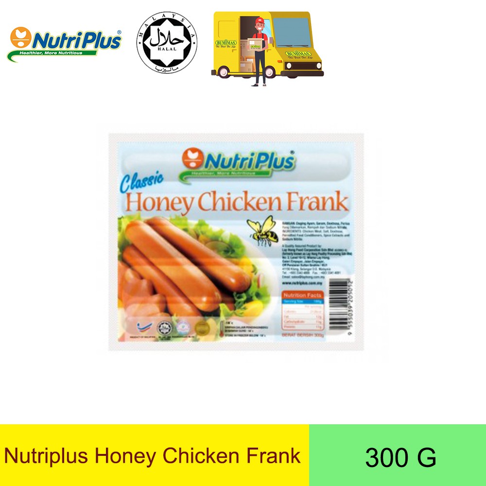Nutriplus Honey Chicken Frank 300g | Shopee Malaysia