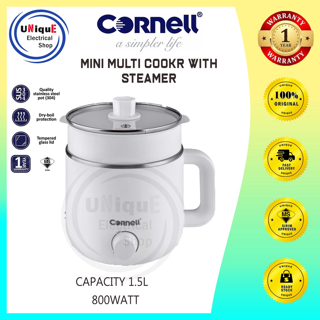 CORNELL 1.5L Mini Multi Cooker With Steamer CMC-S1500X | Personal ...