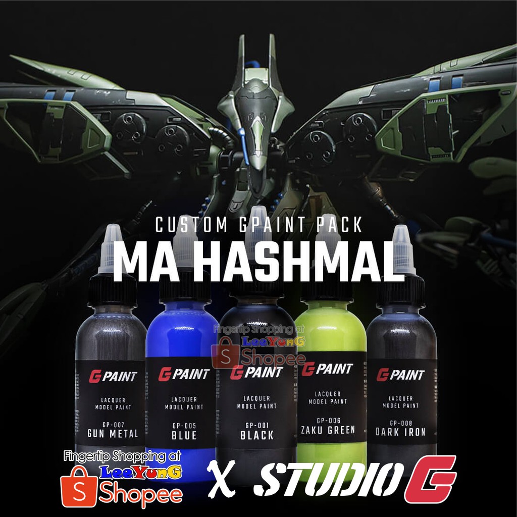 GPAINT V2 Lacquer Paint GUNDAM MA HASMAL 5 Bottles 65ML Custom Pack ...