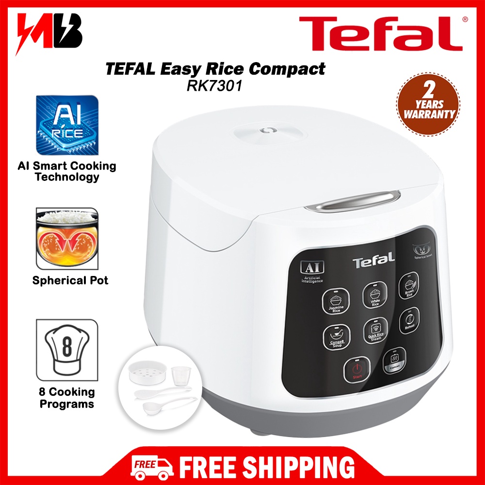 [ Bubble Wrap ] Tefal Easy Compact AI Smart Rice Cooker 1.0L (6 Cups) RK730 RK7301 Baby Porridge ...