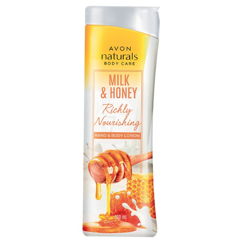 Avon Naturals Richly Nourishing Milk & Honey Hand & Body Lotions 200ml ...