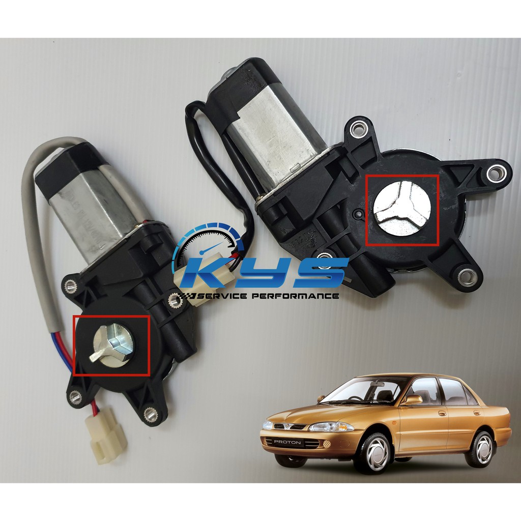 KAITO Taiwan # POWER WINDOW MOTOR RH/LH kanan/kiri # PROTON WIRA 1.3/1. ...