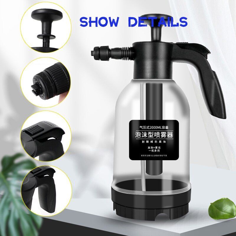 2L Foam Sprayer Car Wash Spray Bottle High Pressure Spray Gun Air ...