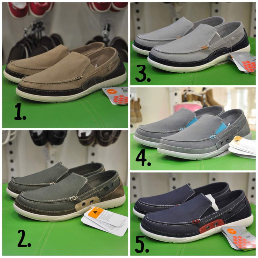 Crocs Men`s Canvas Shoes 1 Authentic | Shopee Malaysia