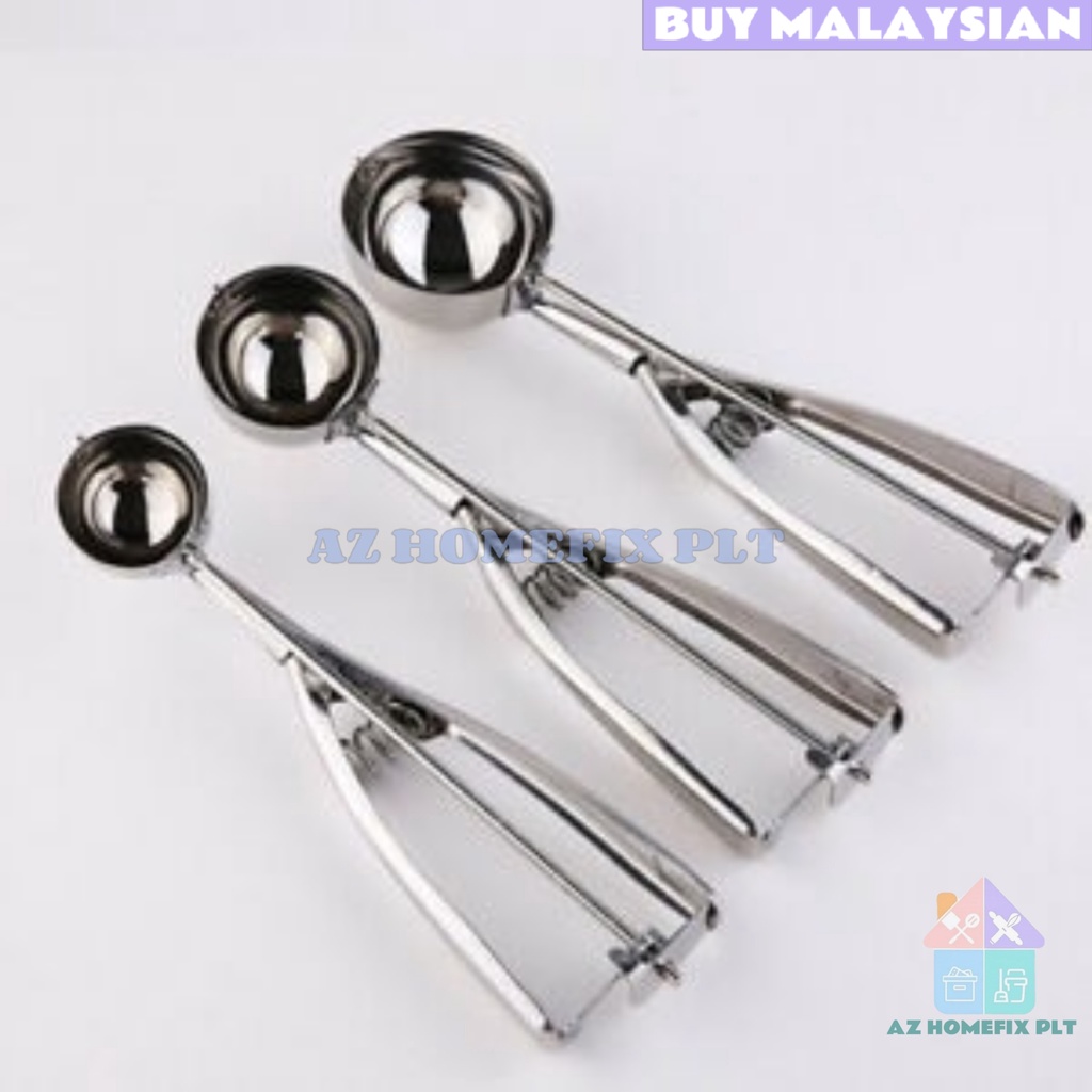 Ice Cream / Mash Potato Scoop / Stainless Steel Cookie Ball / Scooper ...