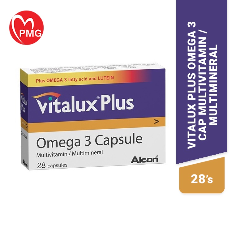 [PMG PHARMACY] Vitalux Plus Omega 3 Cap 28's Multivitamin ...