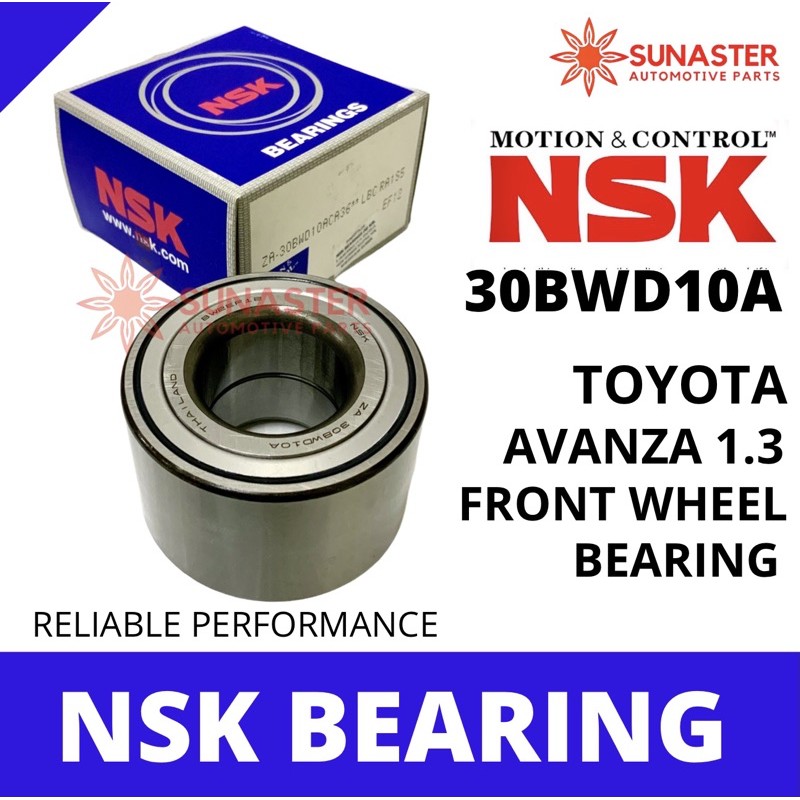 Toyota Avanza 1.3 Front Wheel Bearing NSK 30BWD10A | Shopee Malaysia