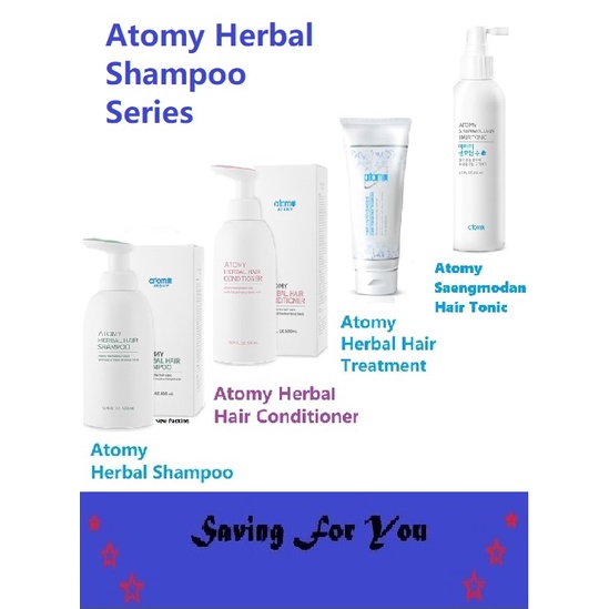 Atomy herbal Hair Shampoo / Hair Treatment / Hair Conditioner - Ready ...