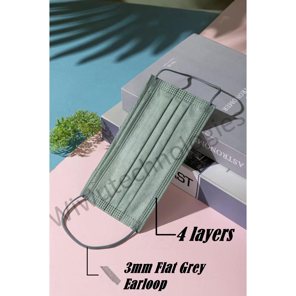 50 pcs Face Mask Disposable Earloop 3ply 3 ply Anti-dust Breathable ...