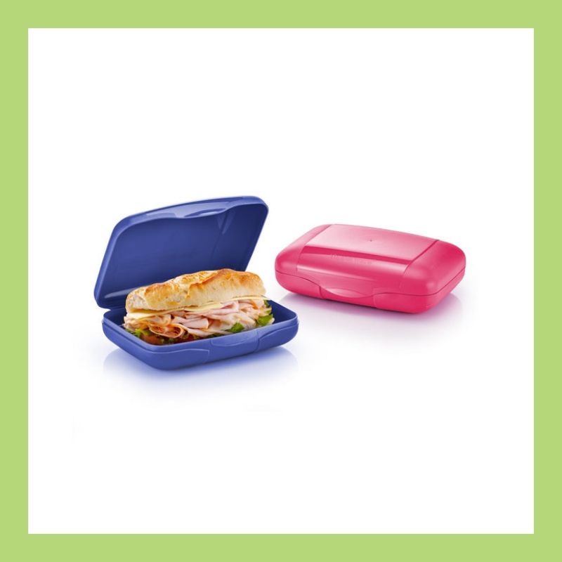 Tupperware Slim Sandwich Keeper | breakfast set | bekas makanan | bekal ...
