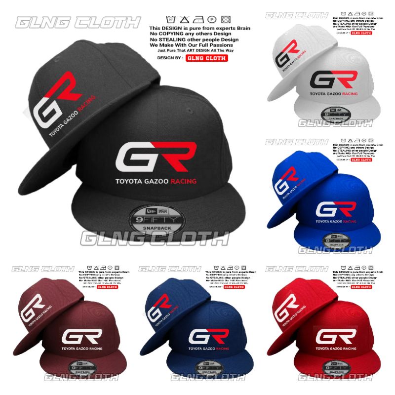 Toyota Gazoo Racing Snapback GR Hat - Toyota Gazoo Racing Hat | Shopee ...