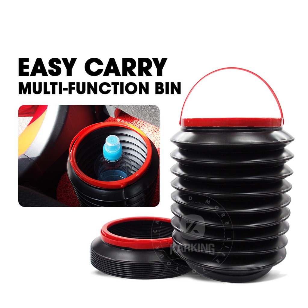 Multi Purpose Car Folding Trash Bin Portable Dustbin Magic Car Wash ...