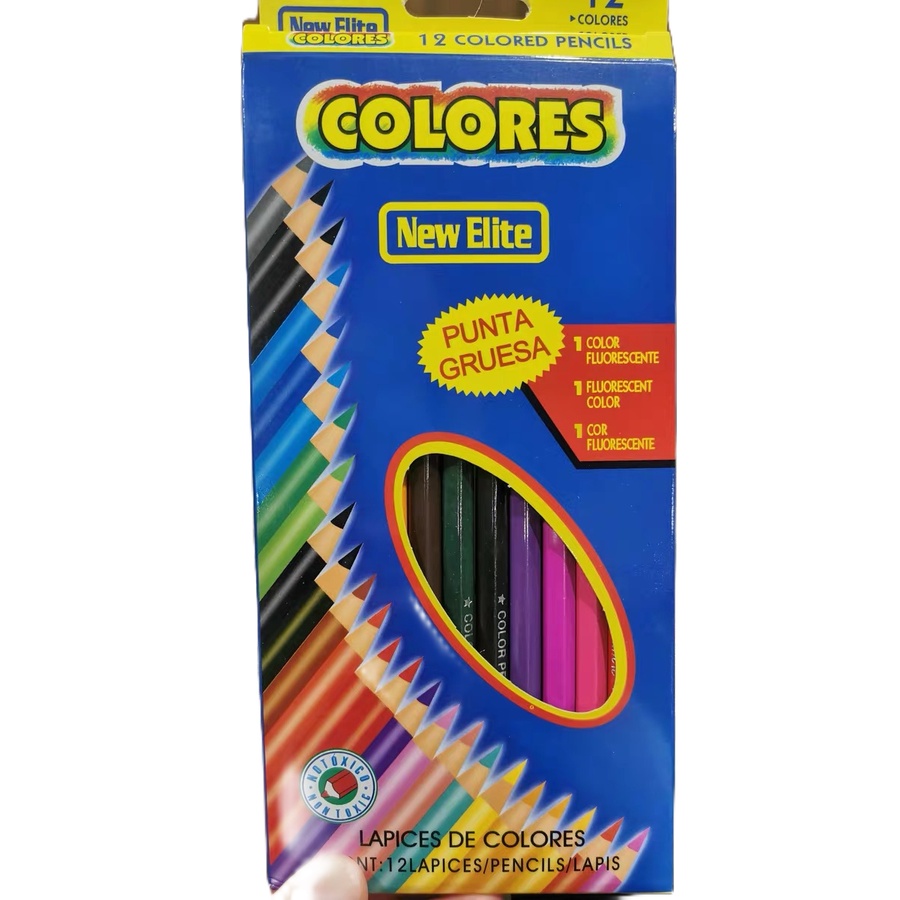 New Elite Color Pencil Set (12 PCS) | Essential Art Drawing 颜色笔 彩色笔 ...