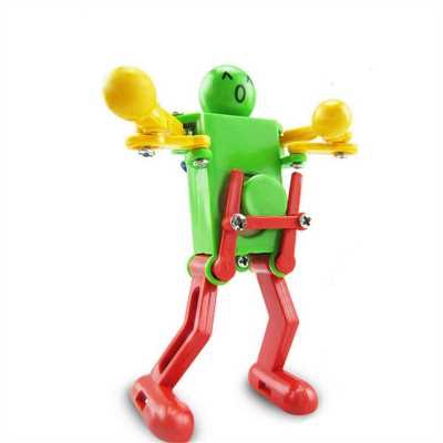 Colorful Clockwork Spring Wind up Dancing Walking Robot Toy (MULTI ...