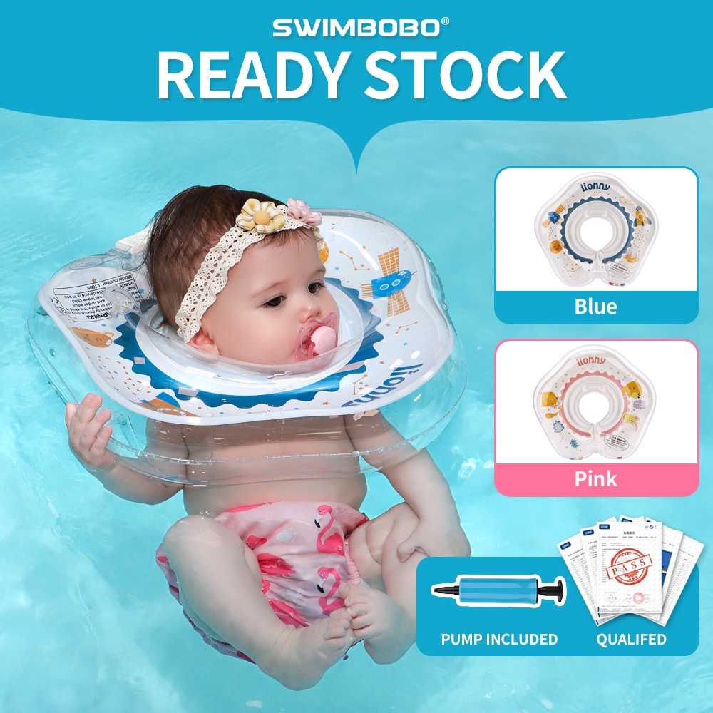 Lionny Baby Swimming Neck Float Inflatable Swim Ring Newborn Infant ...