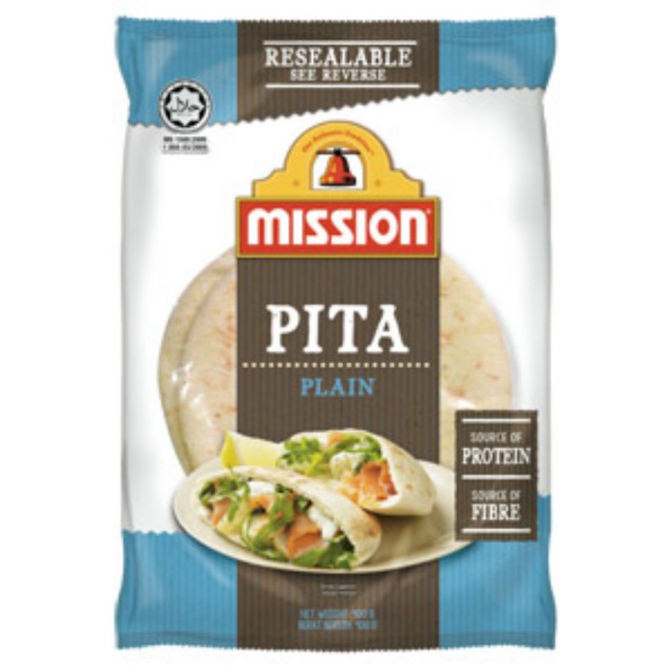 MISSION PITA BREAD 400GM / 5'S ( Plain ) | Shopee Malaysia
