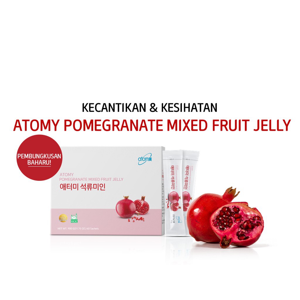 Atomy Pomegranate Beauty 15g 10/30/60 sticks Halal Mixed Fruit Jelly ...